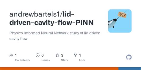 github andrewbartels1 lid driven cavity flow pinn physics informed