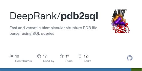 GitHub DeepRank Pdb Sql Fast And Versatile Biomolecular Structure PDB File Parser Using SQL