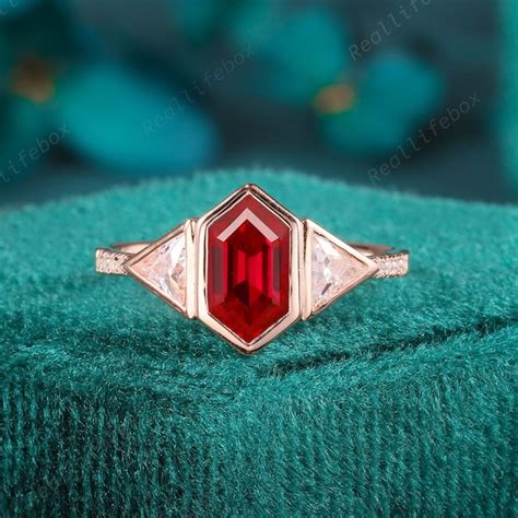 Ruby Engagement Ring Etsy