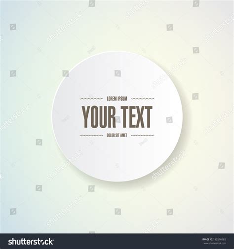 Minimal Circle Text Box Design Eps Stock Vector Royalty Free Shutterstock