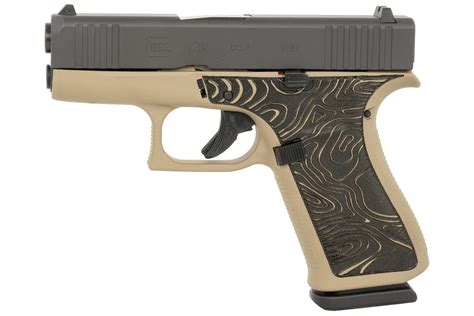 Glock 43x Slim Sub Compact 9mm Pistol With Coyote Tan Finish And