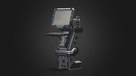 Sci Fi Terminal 3d Model By Bogdan Kuznetsov Kuznetsov Bogdan [9a9343d] Sketchfab