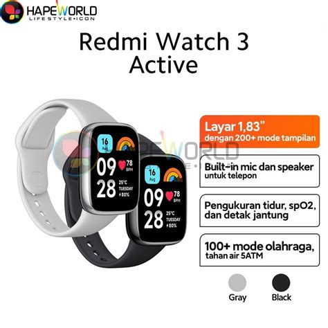 Jual Xioami Redmi Watch Active Garansi Resmi Shopee Indonesia