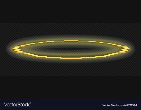 Golden Halo Nimbus Celebrate Saint Of Power Vector Image