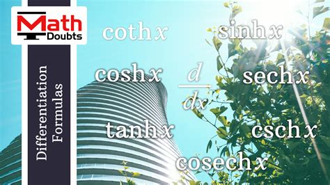 Derivatives Rules Of Hyperbolic Functions