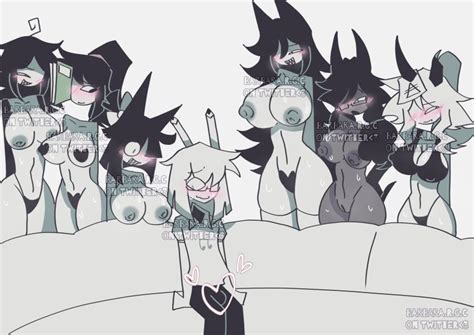 Rule 34 1boy 6girls Almost Naked Areolae Barbarargc Barbarargc Big