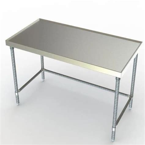 Polished Rectangular Silver Stainless Steel Table For Restaurants At Rs 550 In Varanasi