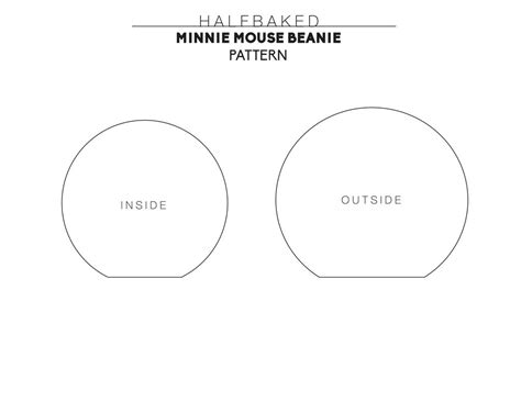 Printable Diy Mickey Mouse Ears Template