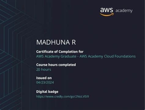 Madhuna R On Linkedin Aws Cloudcomputing Professionaldevelopment