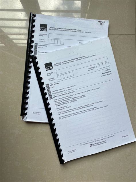 Cambridge Igcse Accounting Workbook Hobbies And Toys Books And Magazines Textbooks On Carousell