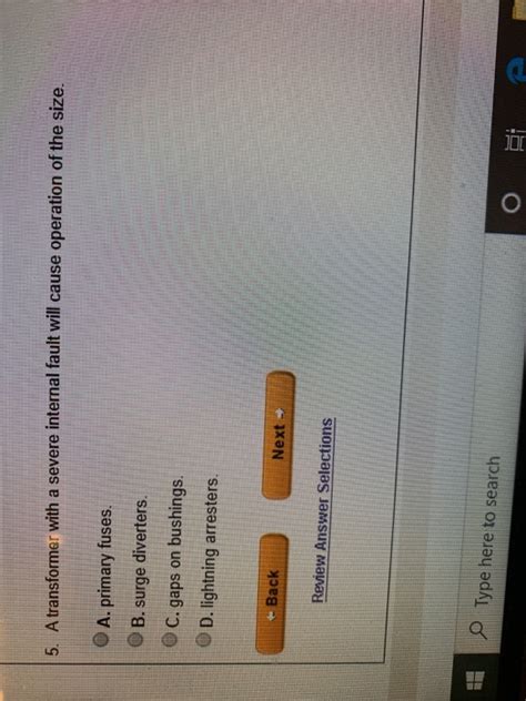 Solved 5 A Transformer With A Severe Internal Fault Will