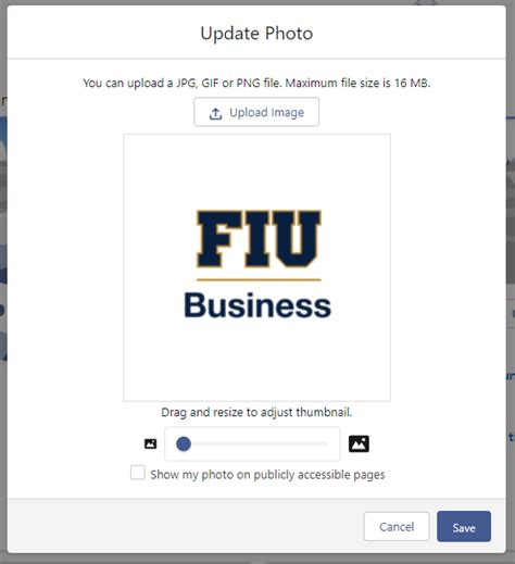 How To Add A Photo To Your Salesforce Profile Fiu College Of Business Crm