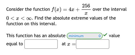 solved consider the function f x 4x 256x ﻿over the interval