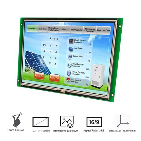 STONE 10 1 TFT Monitor With Touch Function In RS232 RS485 TTL USB Port In LCD Modules From