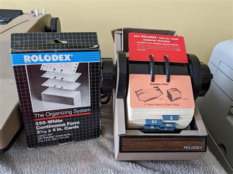 Vintage Rolodex 2254 Great Condition With Original Unused Etsy