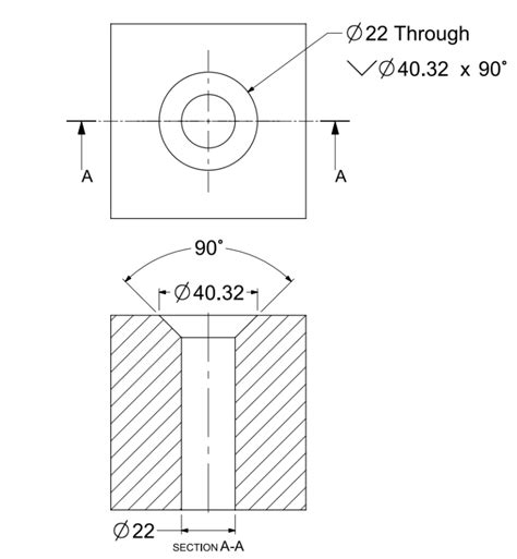 Countersink Solidworks Drawing At Jeremy Stewart Blog