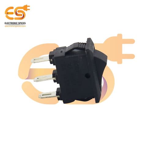 Buy Kcd11 101 3a 250v Ac Black Color 3 Pins Spdt Mini Plastic Rocker Switches Pack Of 100pcs