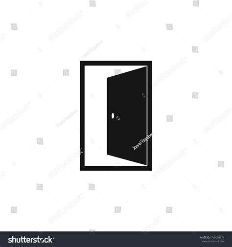Exit Door Icon Vector Sign Symbol Stock Vector Royalty Free 1718003173 Shutterstock