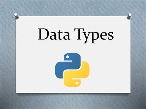 Values And Data Types In Python Ppt