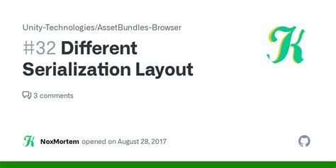 Different Serialization Layout Issue 32 Unity Technologies