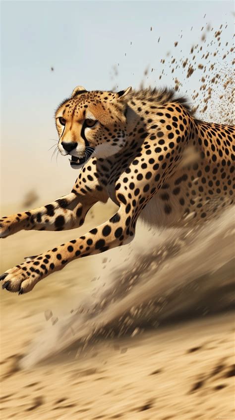 Free Cheetah Sprinting Fiercely Image Cheetah Sprinting Speed