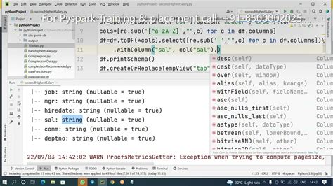 Second Or N Th Highest Salary In Pyspark Interview Tip Youtube