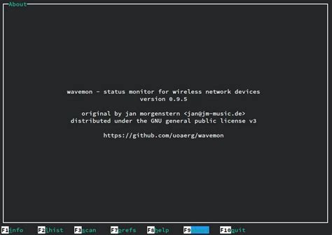 Wavemon 在 Linux 上監控 Wi Fi 狀況 • 鰭狀漏斗