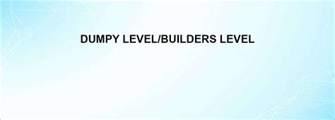 Dumpy Level Or Builders Level Manufacturers Suppliers In India