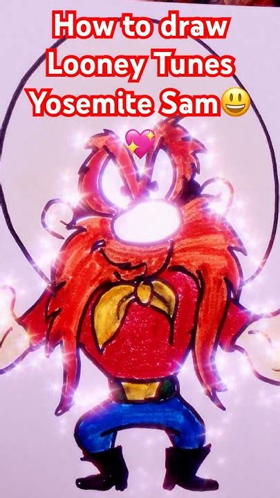 How To Draw Looney Tunes Yosemite Sam😃💖 Howto Art Drawing Shorts