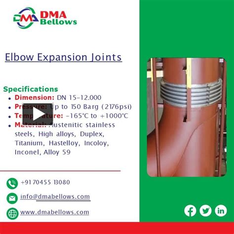 Ppt Elbow Expansion Lateral Expansion Angular Expansion Dma Bellows Powerpoint
