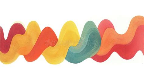 Abstract Wavy Design With Vibrant Colors Creating A Dynamic Visual Flow Stock Illustration