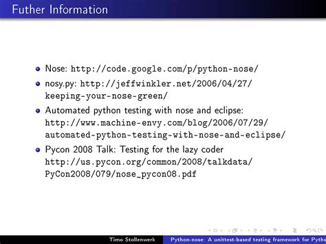 Python Nose A Unittest Based Testing Framework For Python That Makes Writing And Running Tests