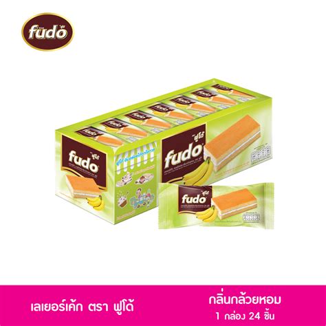 เลเยอร์เค็ก สอดไส้ครีมกลินกล้วยหอม ตราฟูโด้ Hartbeat Thaipick