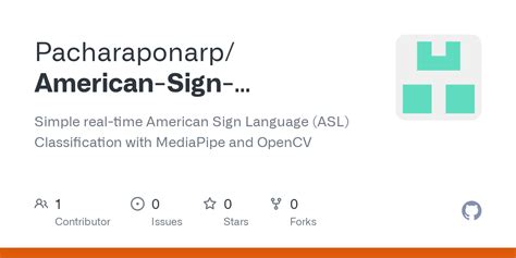 Github Pacharaponarpamerican Sign Language Classification Simple