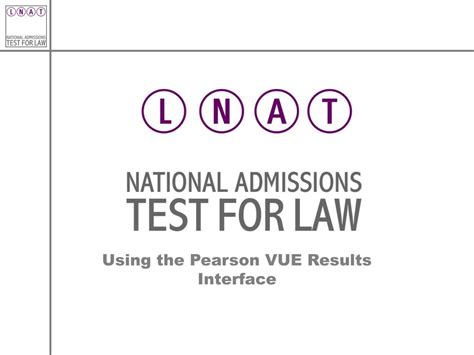 Ppt Using The Pearson Vue Results Interface Powerpoint Presentation