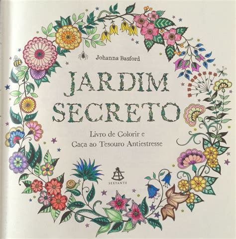 Jardim Secreto Livro De Colorir Johanna Basford Secret Garden