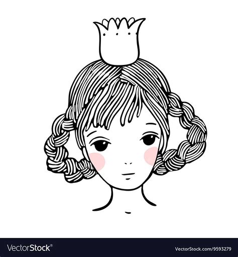 Раскраска девочка с косичками 71 фото