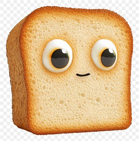 White Bread Cute Bread Slice With Big Eyes Png 2952x3000px White Bread Adorable Breakfast