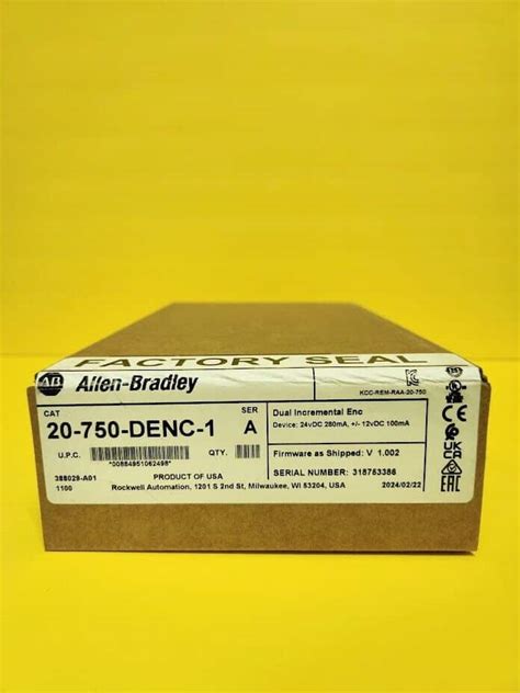 New Sealed Allen Bradley 20 750 Denc 1 A Powerflex 750 Dual Encoder Module Greenway Enterprise