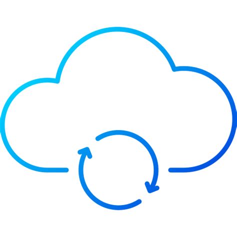 Synchronization Generic Gradient Outline Icon