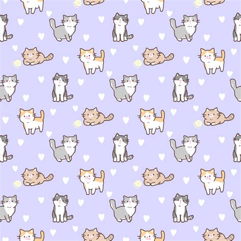 Charming Cat Pattern Wallpaper For Every Cat Lover