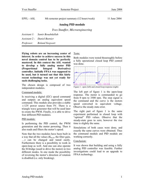 pdf analog pid module