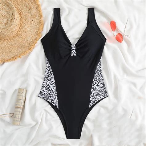 Ladigasu Women Sexy Tummy Control One Piece Swimsuits Halter Push Up Bathing Suits