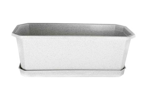 ᐉ Ящик балконний 40 см Білий мармур • Краща ціна в Києві Україні • Купити в Епіцентр