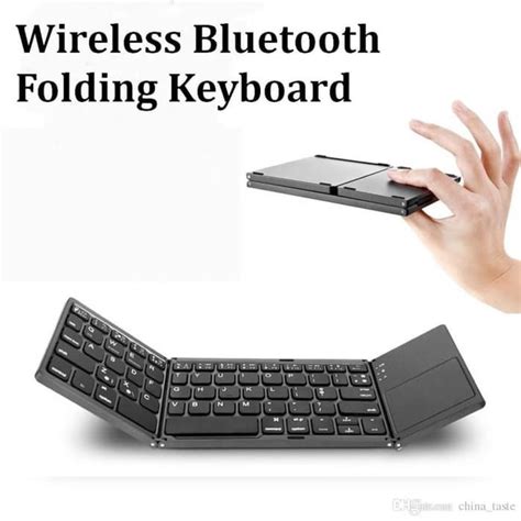 Jual Wireless Keyboard Lipat Foldable Keyboard And Touchpad Bluetooth Shopee Indonesia