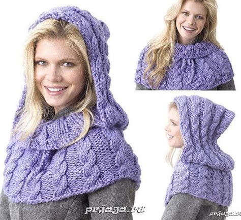 Снуд капюшон спицами Ok Ru