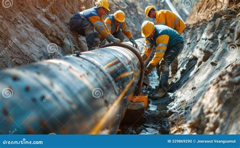 Large Oil Pipeline And Gas Pipeline In The Process Of Oil Refining And The Movement Of Oil And