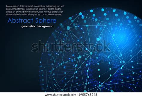 Connection Structure Science Background Connecting Dots Stock Vector