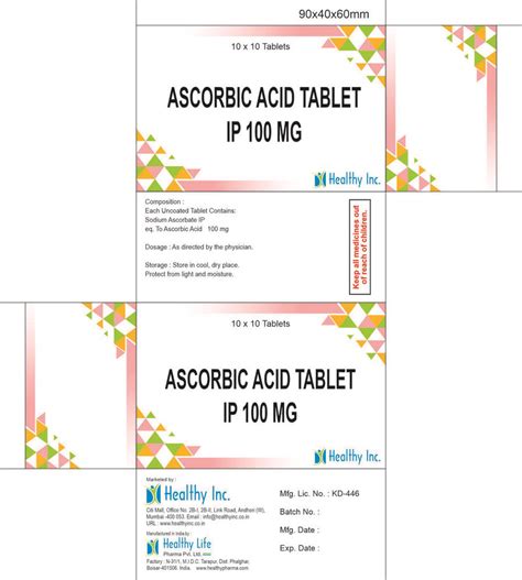 Ascorbic Acid Tablet Generic Drugs At Best Price In Mumbai Healthy Inc