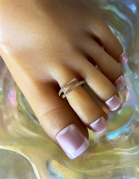 Toe Ringcrystal Toe Ringgold Toe Ringadjustable Toe Ringopen Toe